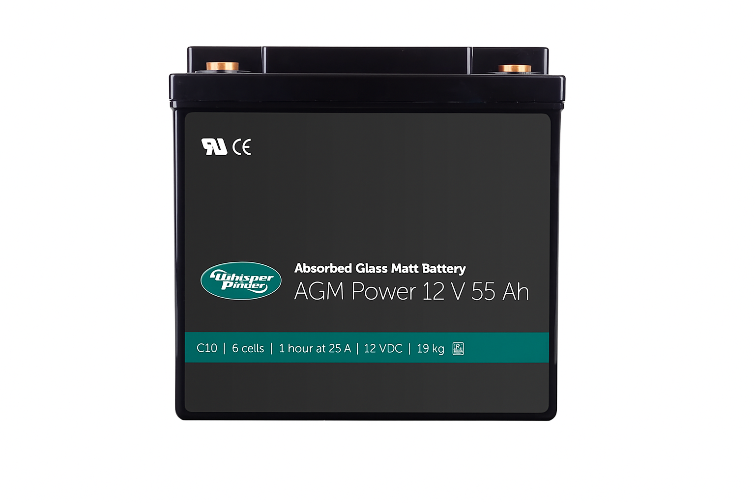 AGM-Power 12V Absorbed Glass Matt 55Ah - 260Ah | Damarine