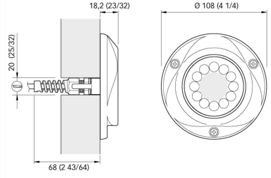 CLG DLT 30W LED light for underwater installations (IP68) | Damarine
